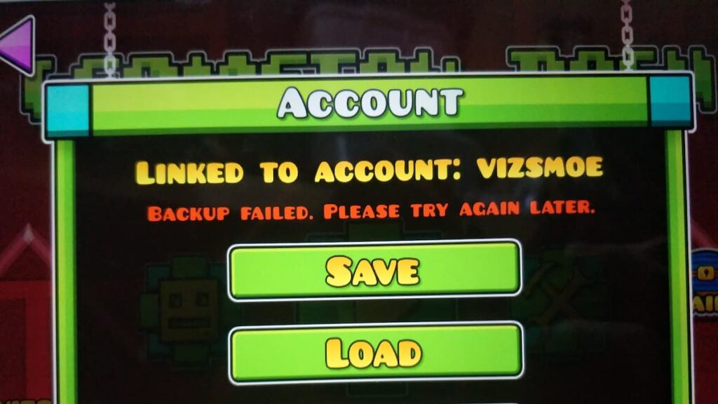 How To Fix Backup Failed In Geometry Dash We Game Daily