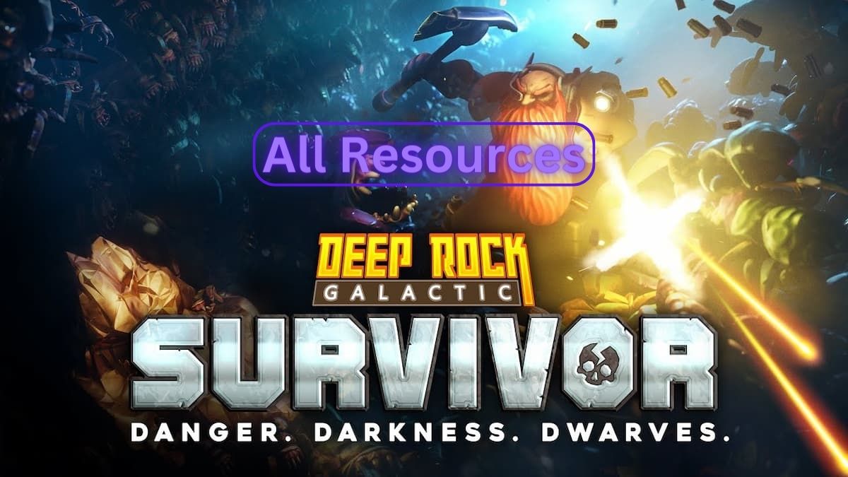 All Deep Rock Galactic: Survivor Resources & Where to Find Them - We ...